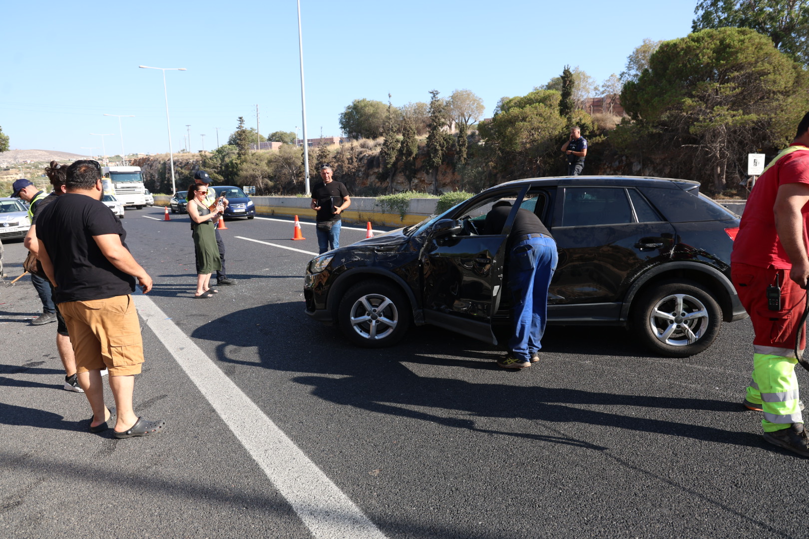 Η καραμπόλα με τραυματίες στον ΒΟΑΚ... προκάλεσε τροχαίο στο αντίθετο ρεύμα! (video) | Cretalive ...