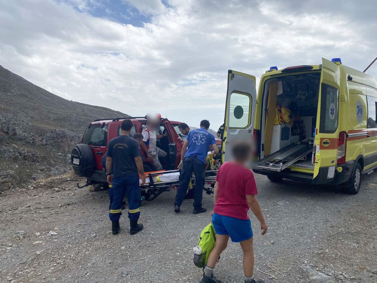 Περιπετεια για περιπατητή στο Κουρταλιώτικο φαράγγι | Cretalive ειδήσεις