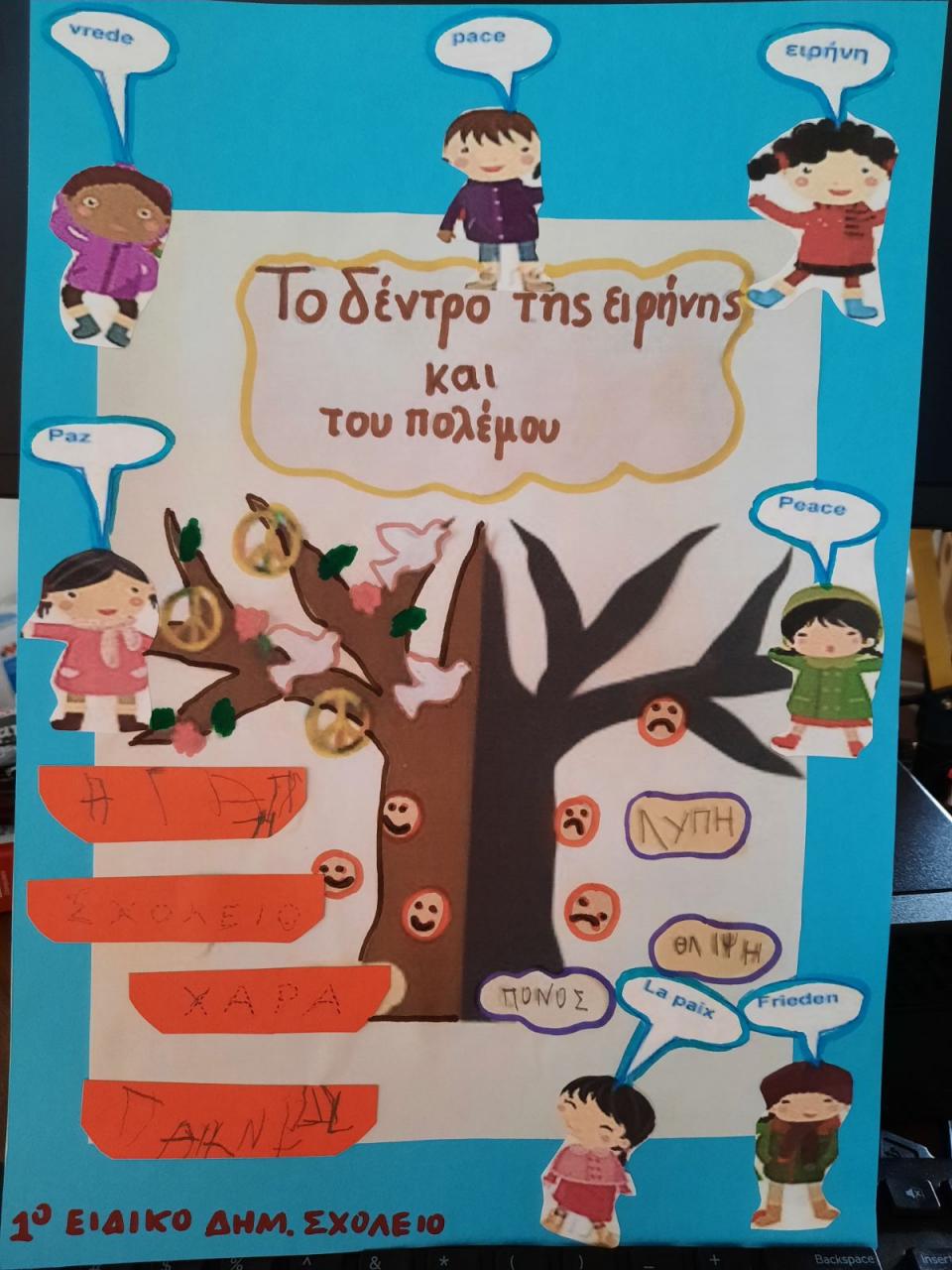 Τα παιδιά ζωγραφίζουν και σχηματίζουν το σήμα της ειρήνης! | Cretalive ...
