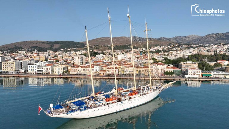 Στη Χίο το εντυπωσιακό ιστιοφόρο-κρουαζιερόπλοιο "Star Clipper ...