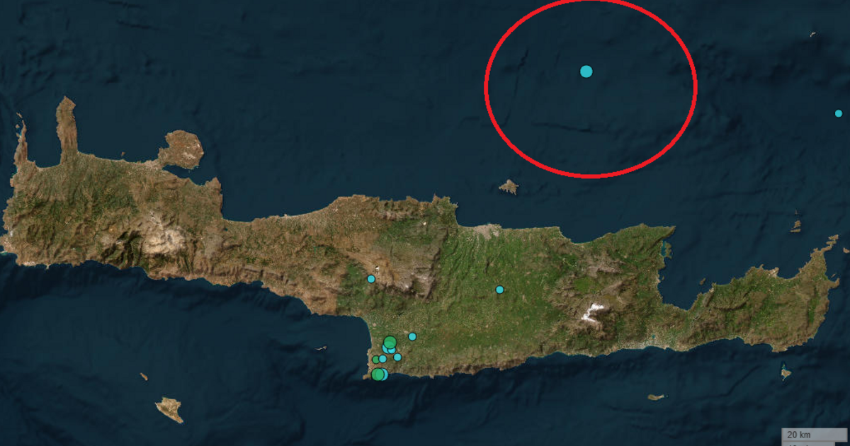 Σεισμός στα ανοικτά της Κρήτης | Cretalive ειδήσεις