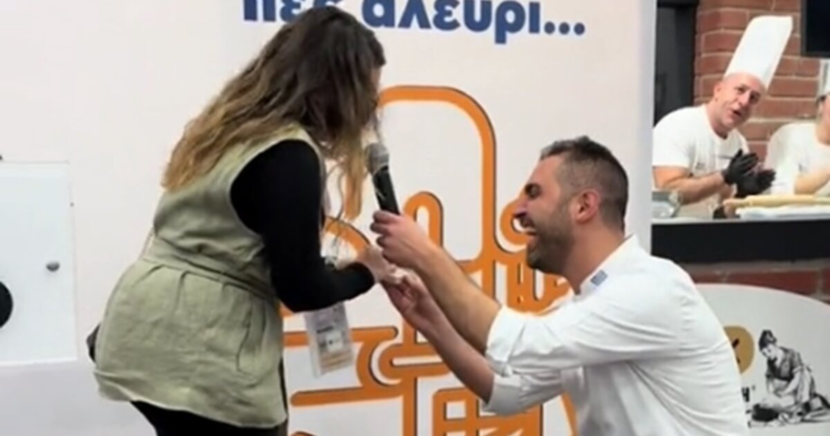 Το ζευγάρι Κρητικών, η πρόταση γάμου στην έκθεση "Artozyma" και το viral video | Cretalive ειδήσεις