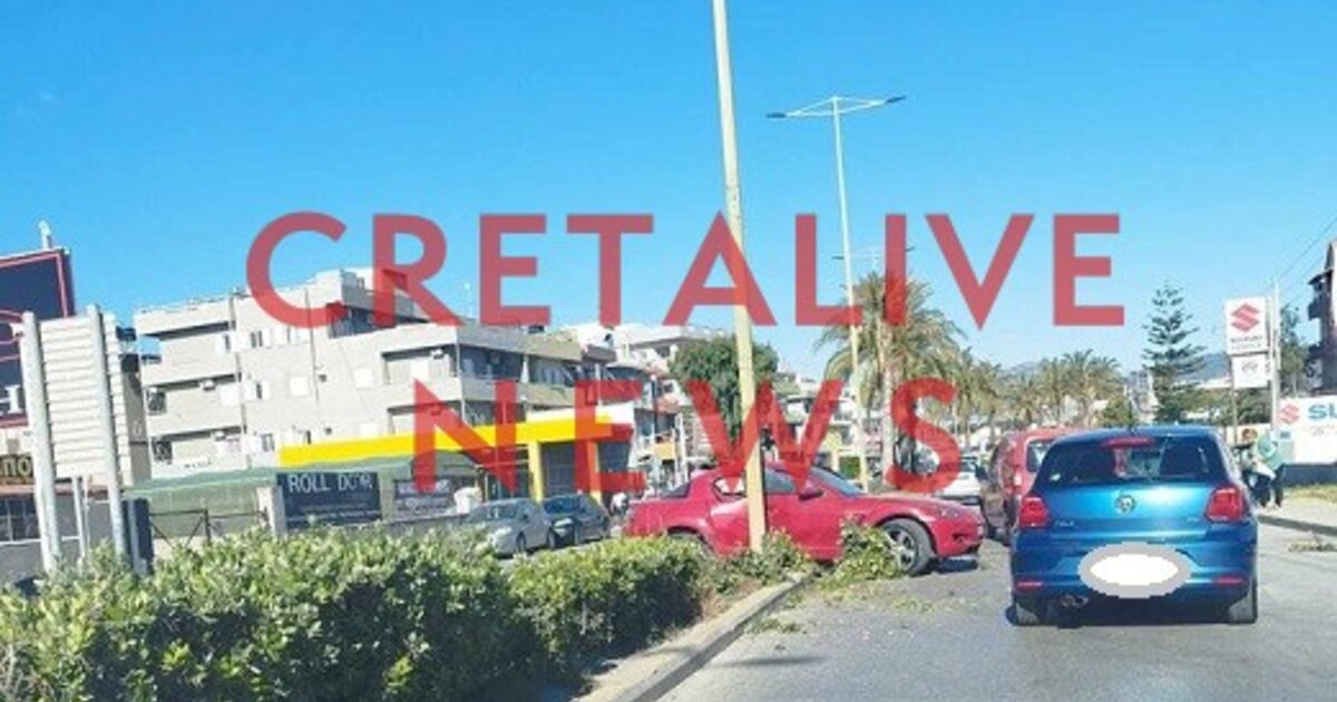 Έχασε τον έλεγχο του αυτοκινήτου κι έπεσε πάνω στο διαχωριστικό! | Cretalive ειδήσεις