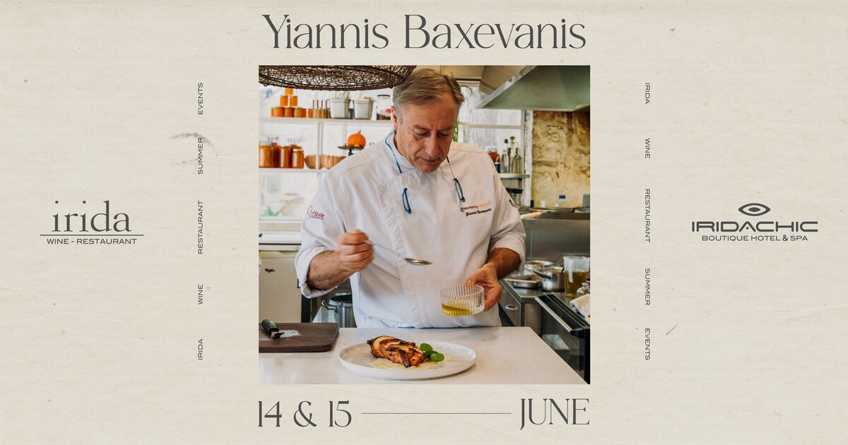 Διήμερο υψηλής γαστρονομίας με τον chef Γιάννη Μπαξεβάνη στο Irida Wine Restaurant! | Cretalive ...