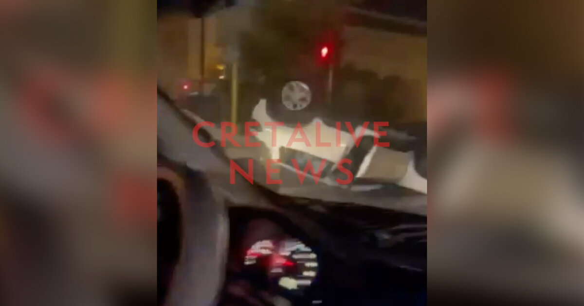 Ηράκλειο: Τροχαίο στην παραλιακή - Τούμπαρε το αυτοκίνητο και σώθηκε! | Cretalive ειδήσεις